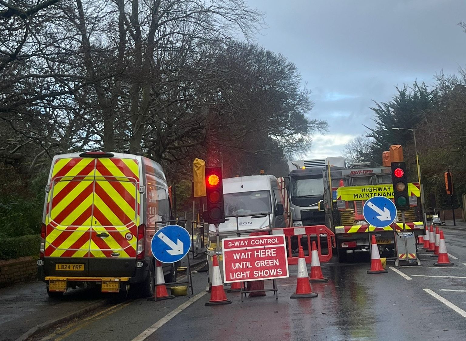 Wimborne Road roadworks causes severe traffic levels