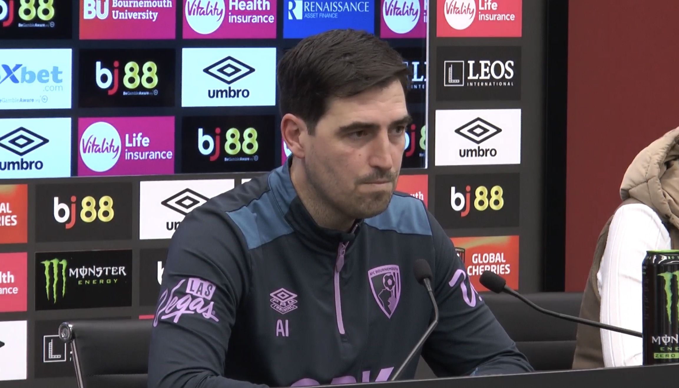 Andoni Iraola looks ahead to Brighton test